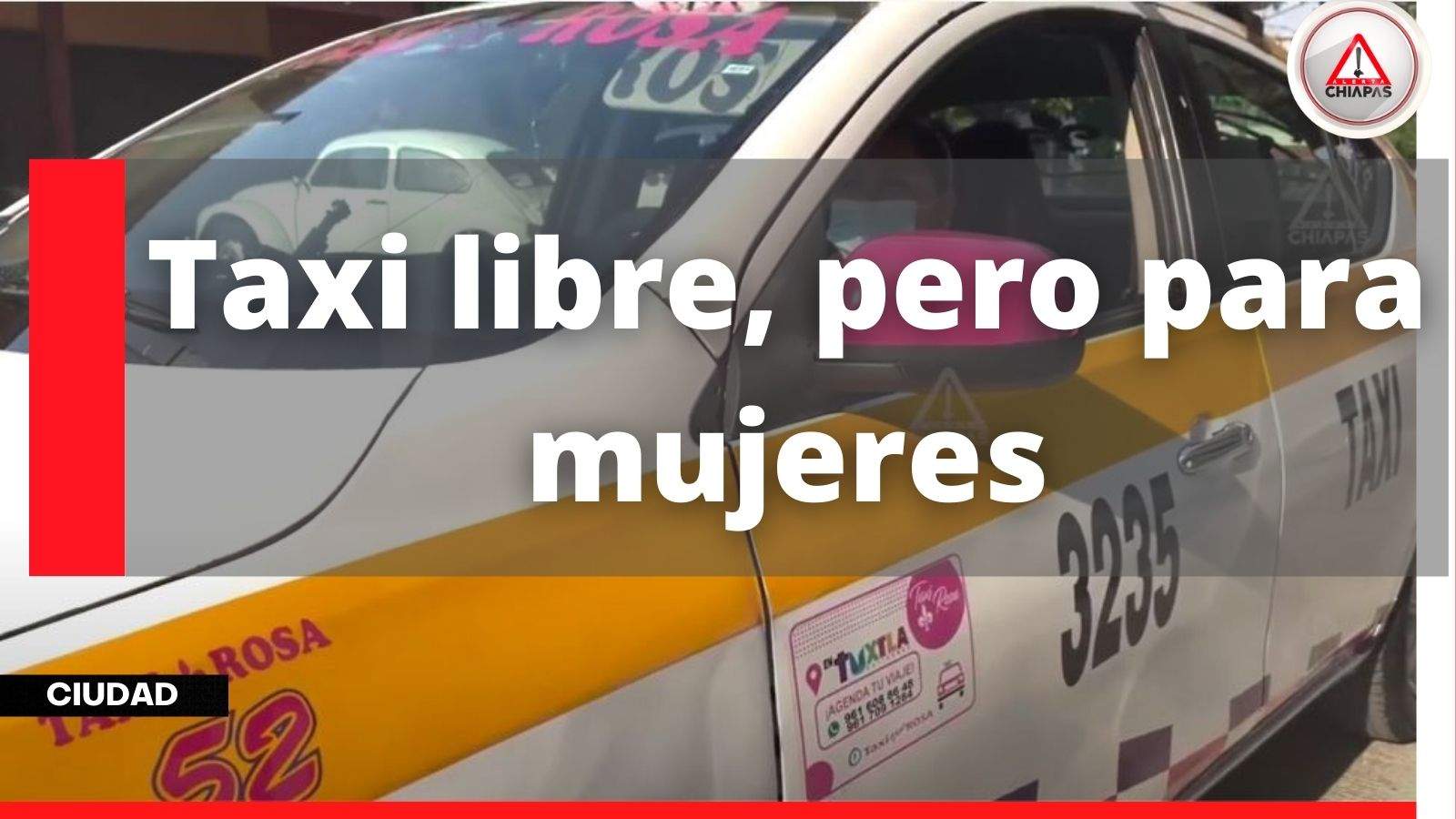Taxi libre, pero para mujeres