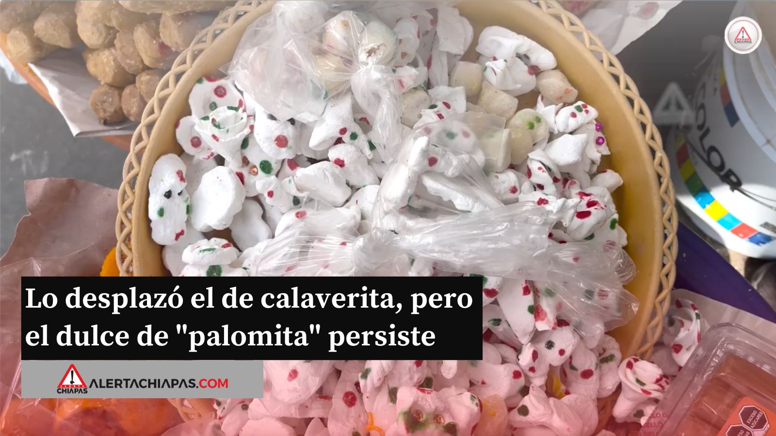 Lo desplazó el de calaverita, pero el dulce de "palomita" persiste ...