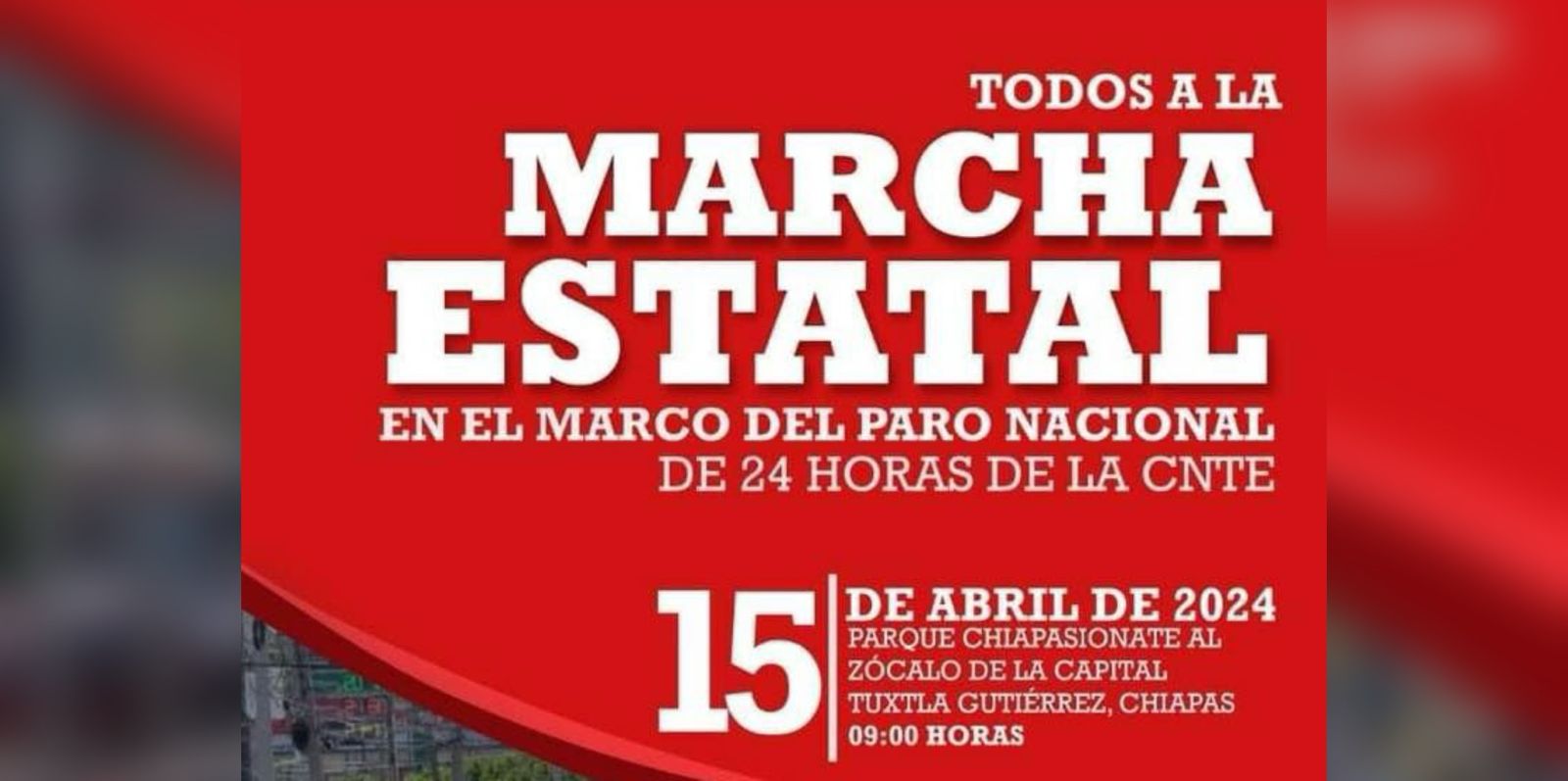 Este lunes marcha la CNTE
