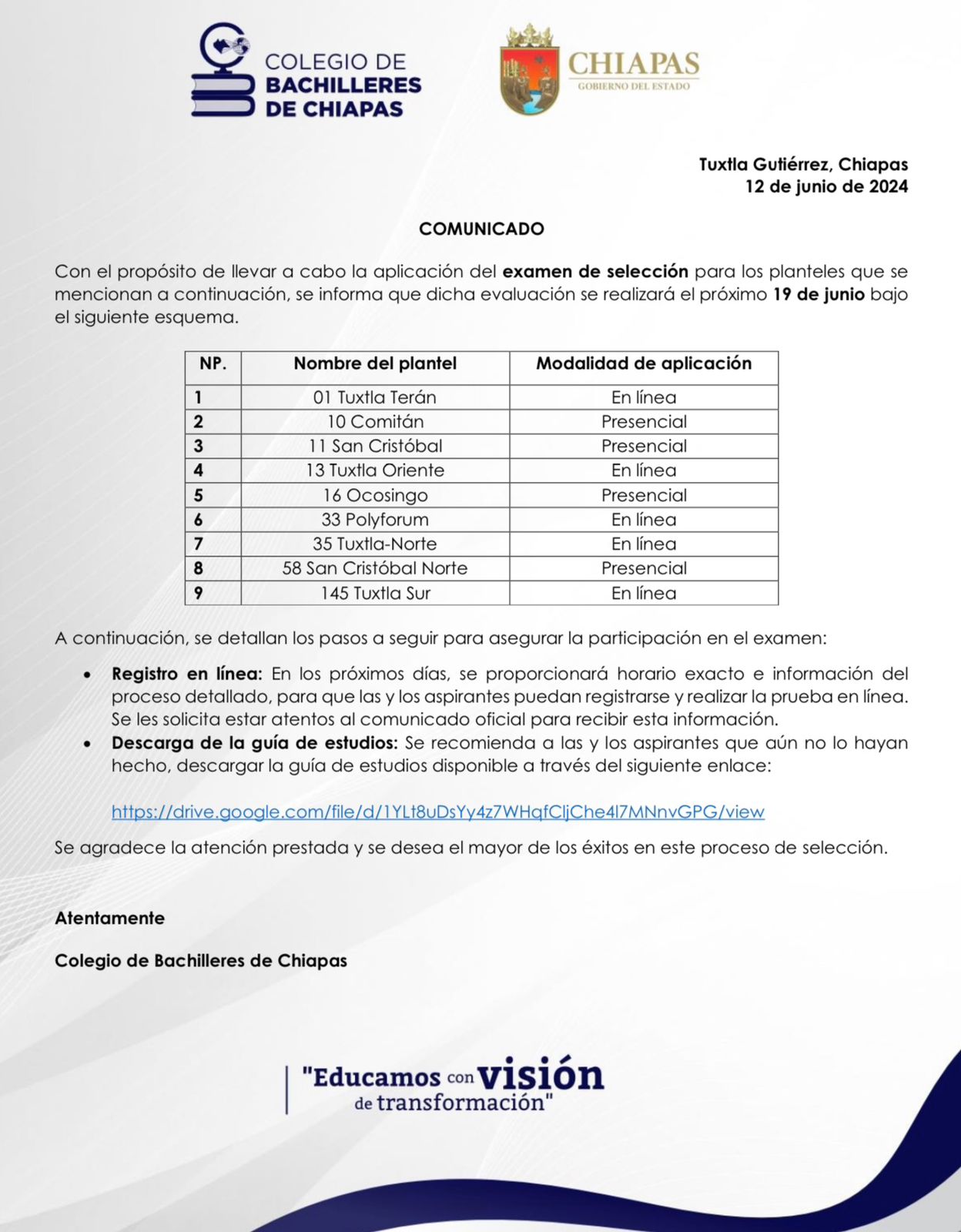 ¿Ya sabes cuándo es el examen de selección del Cobach? - Alerta Chiapas