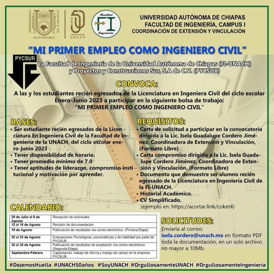 Invita UNACH a participar en la bolsa de trabajo “Mi primer empleo como ...