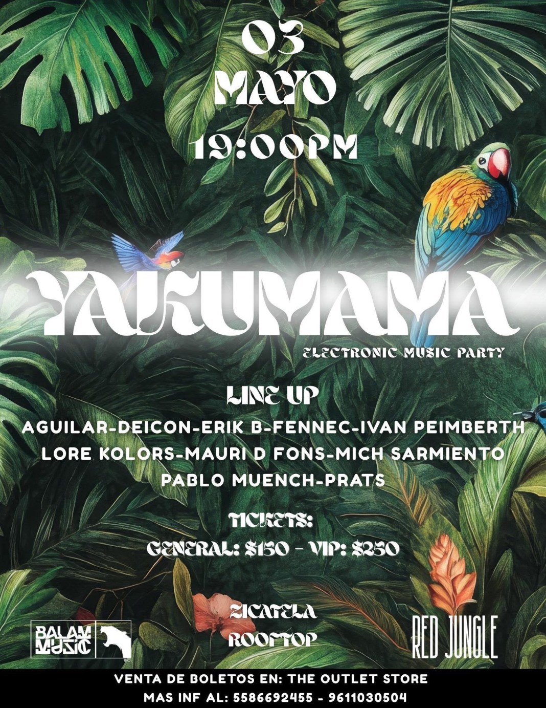 ¡Yakumama Electronic Music Party te espera en Zicatela Rooftop!