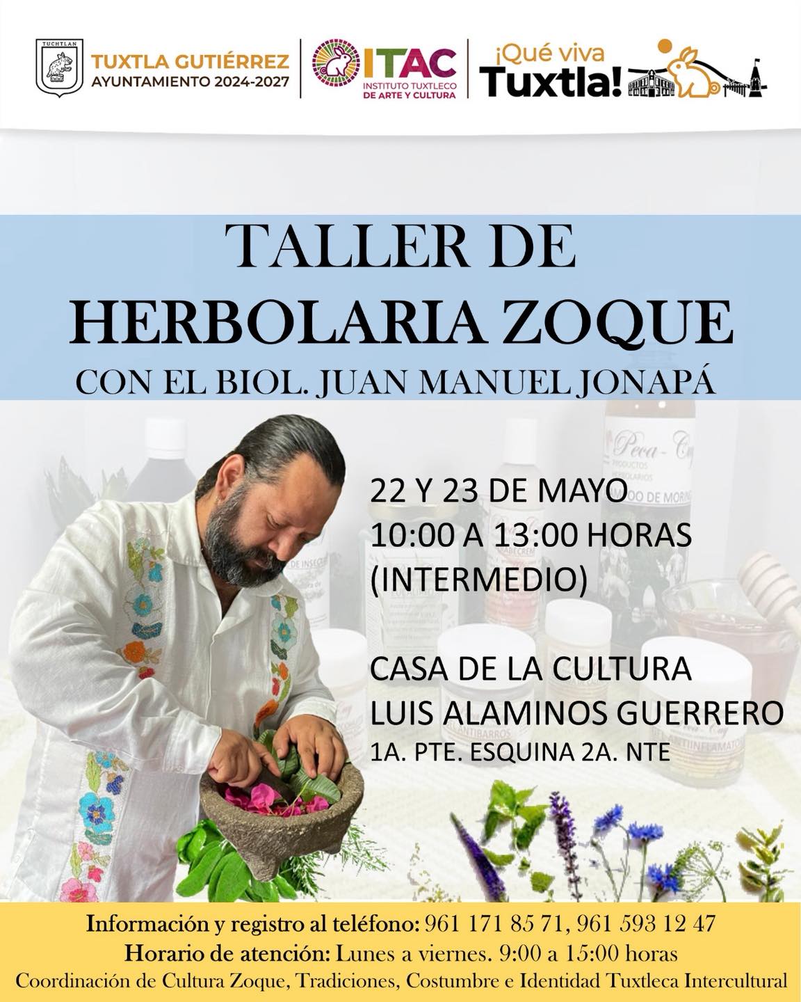 Descubre los secretos de la Herbolaria Zoque con el Biol. Juan Manuel ...