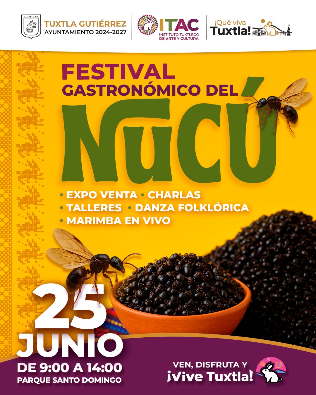 Celebrarán 7a edición del Festival del Nucú en Tuxtla