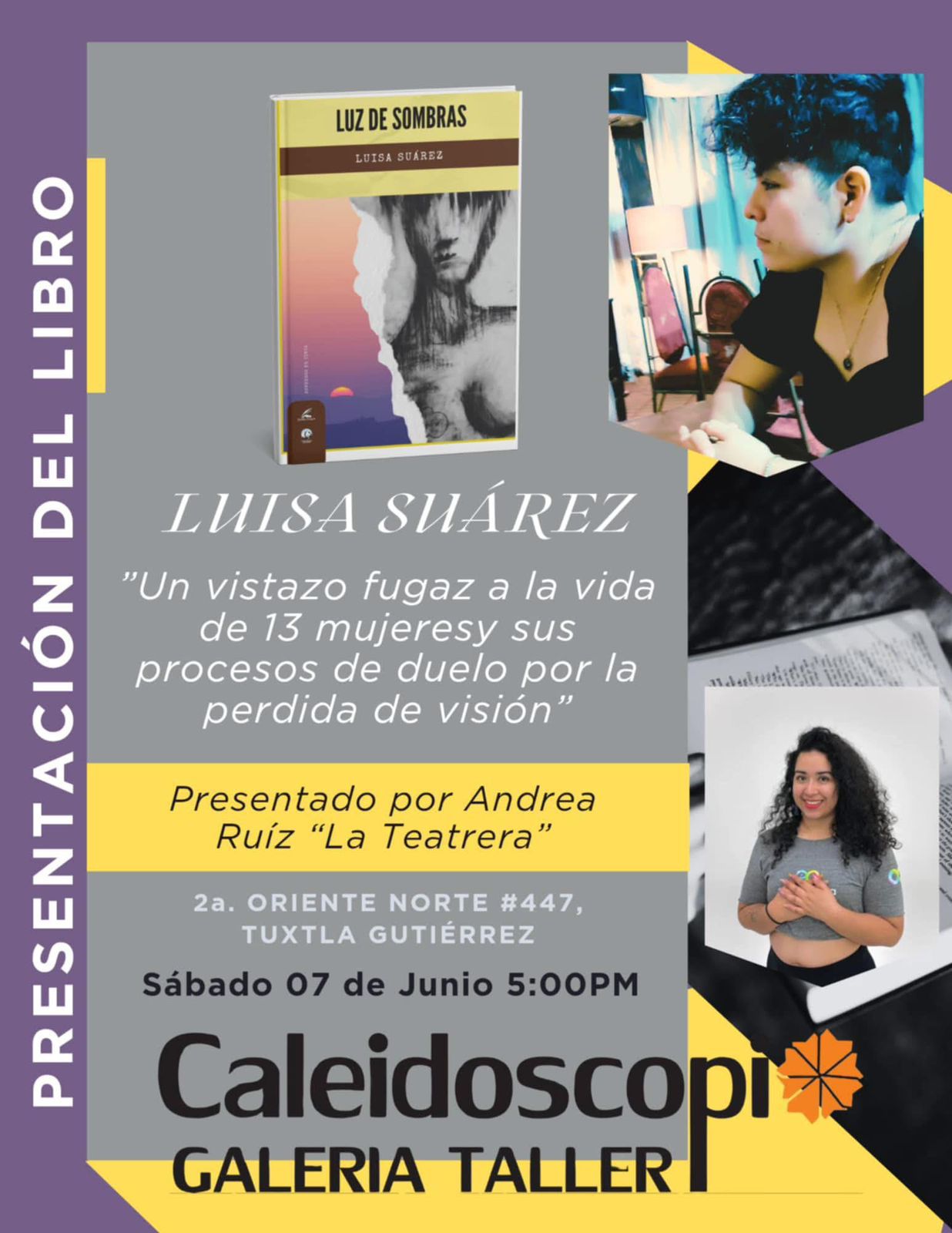 Presentación de "Luz de Sombras" de Luisa Suárez en Tuxtla Gutiérrez - Alerta Chiapas
